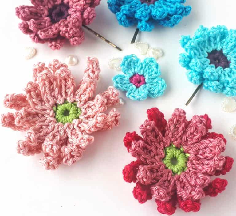 Gerbera Crochet Flowers - Free Crochet Pattern - Annie Design Crochet