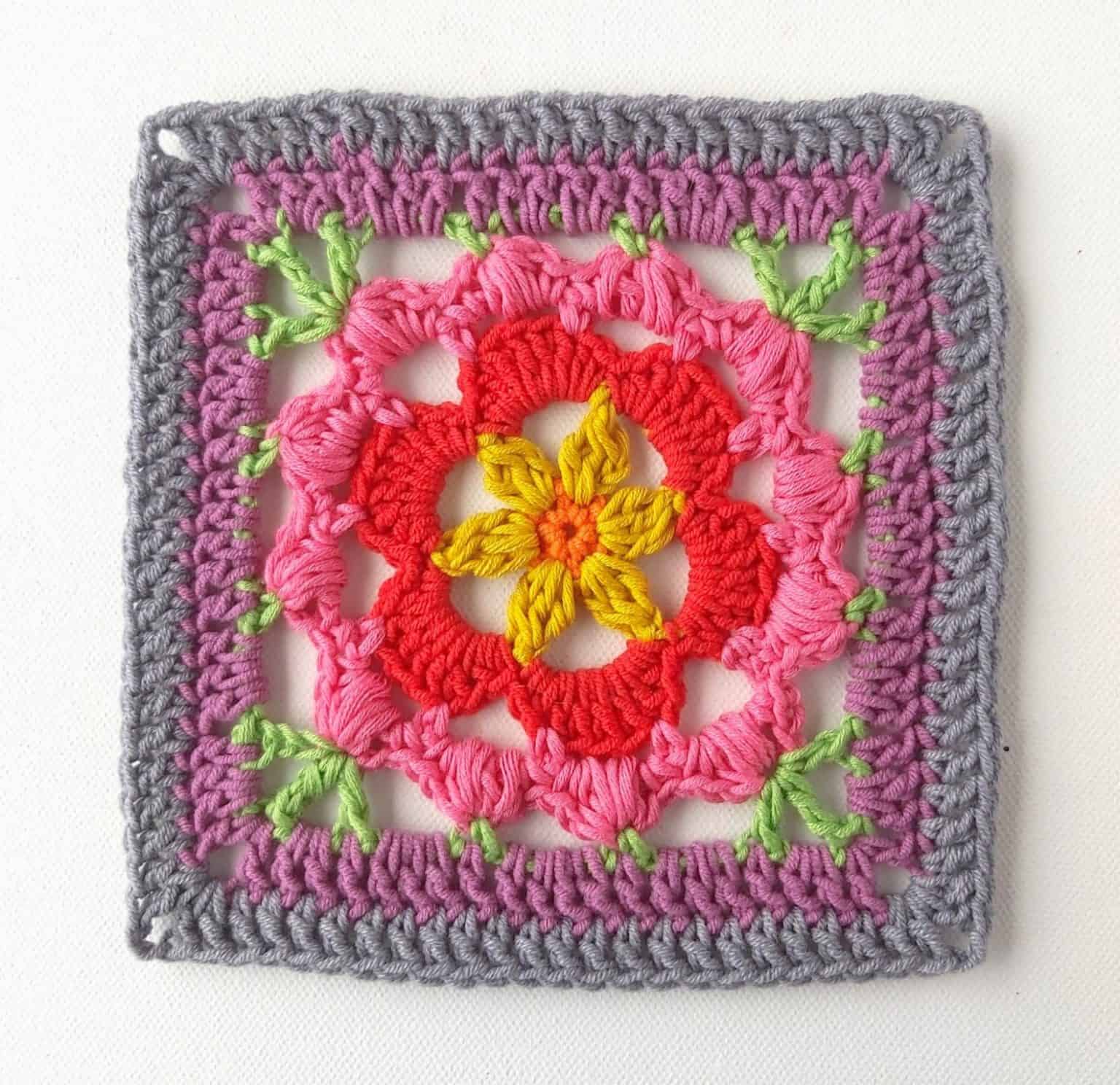 Bellflower – Square 6 of Bláithín Blanket Stash Busting CAL - Annie Design Crochet