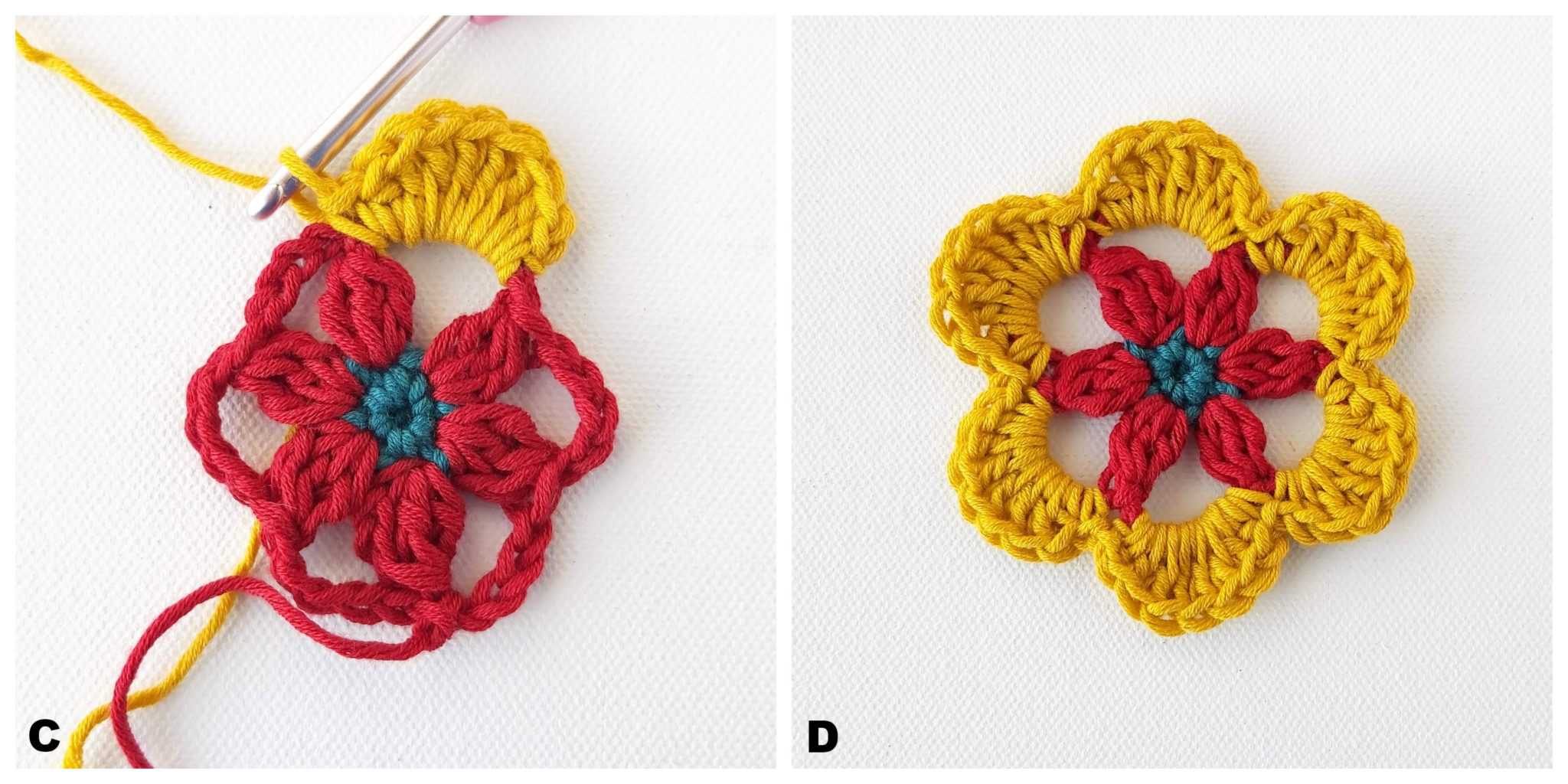 Bellflower – Square 6 of Bláithín Blanket Stash Busting CAL - Annie Design Crochet