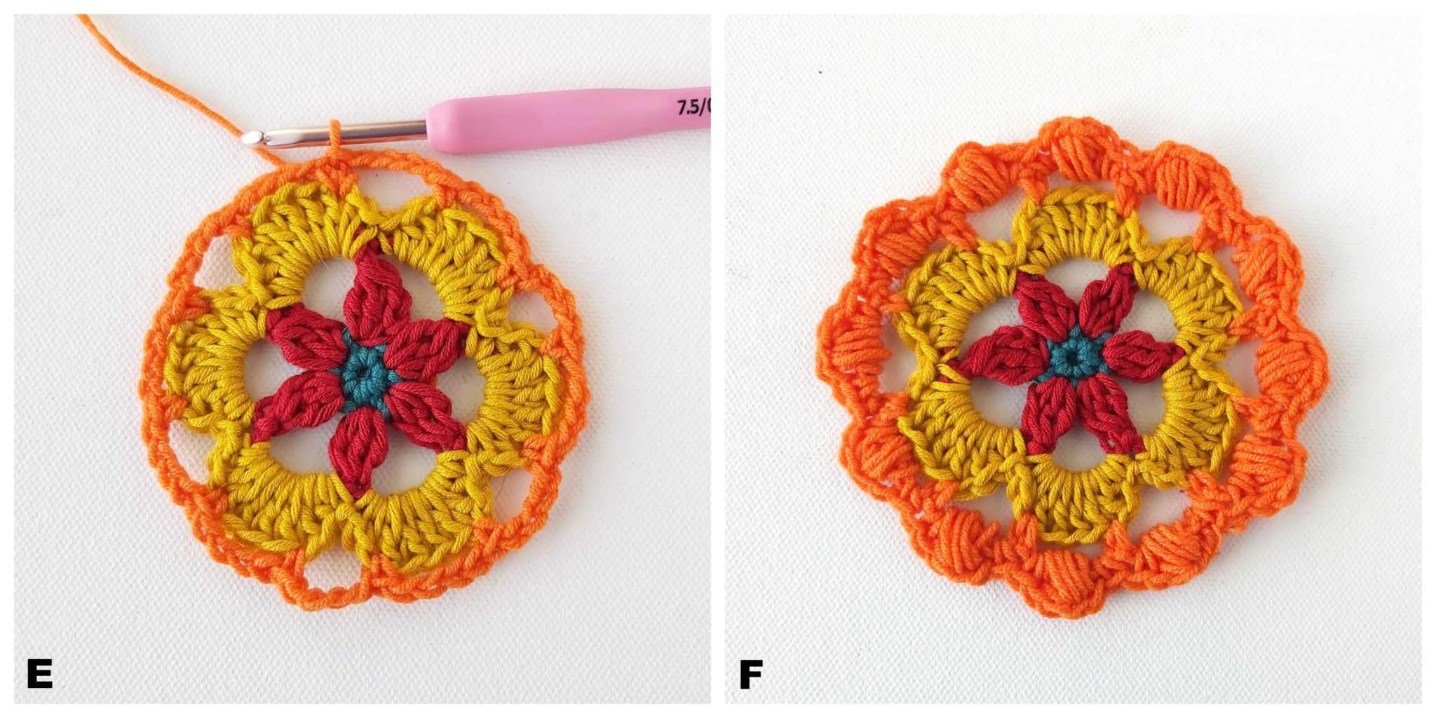 Bellflower – Square 6 of Bláithín Blanket Stash Busting CAL - Annie Design Crochet