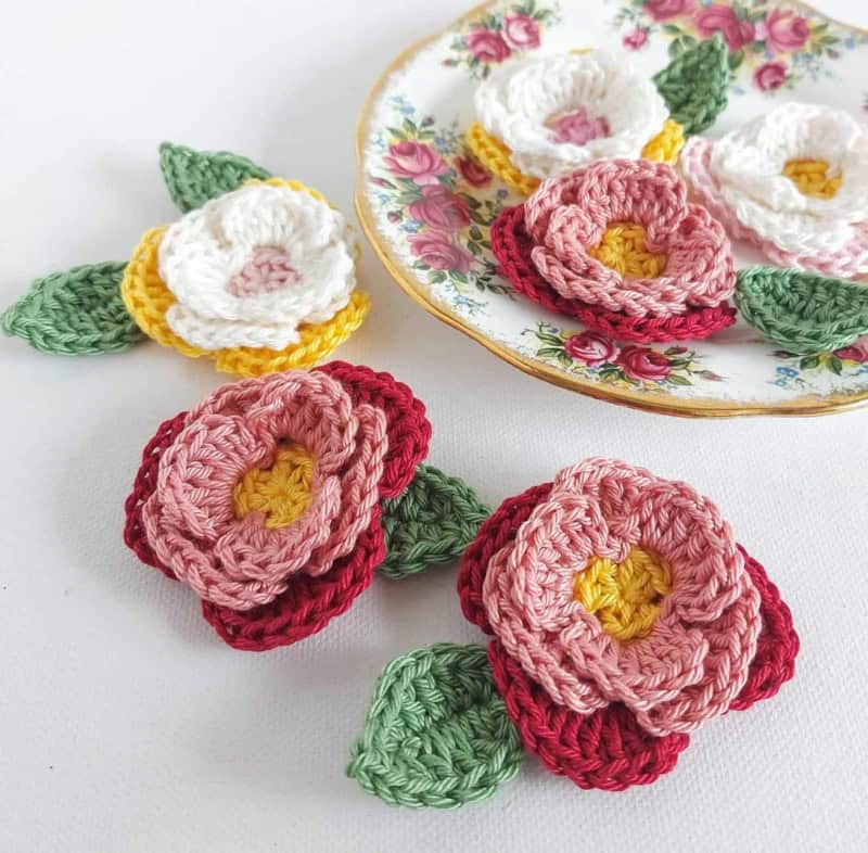10 Free Crochet Small Flower Patterns for Beginners - Annie Design Crochet