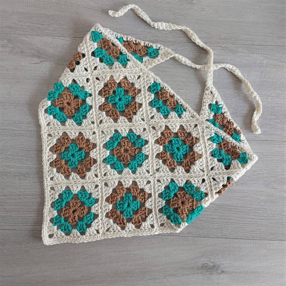 How to Crochet a Bandana from Granny Squares (Free Pattern) - Annie ...