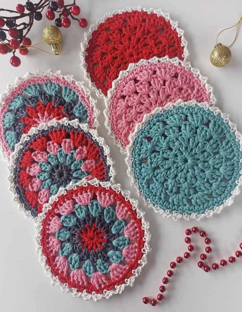 Christmas Coaster Crochet Pattern (Free) - Annie Design Crochet