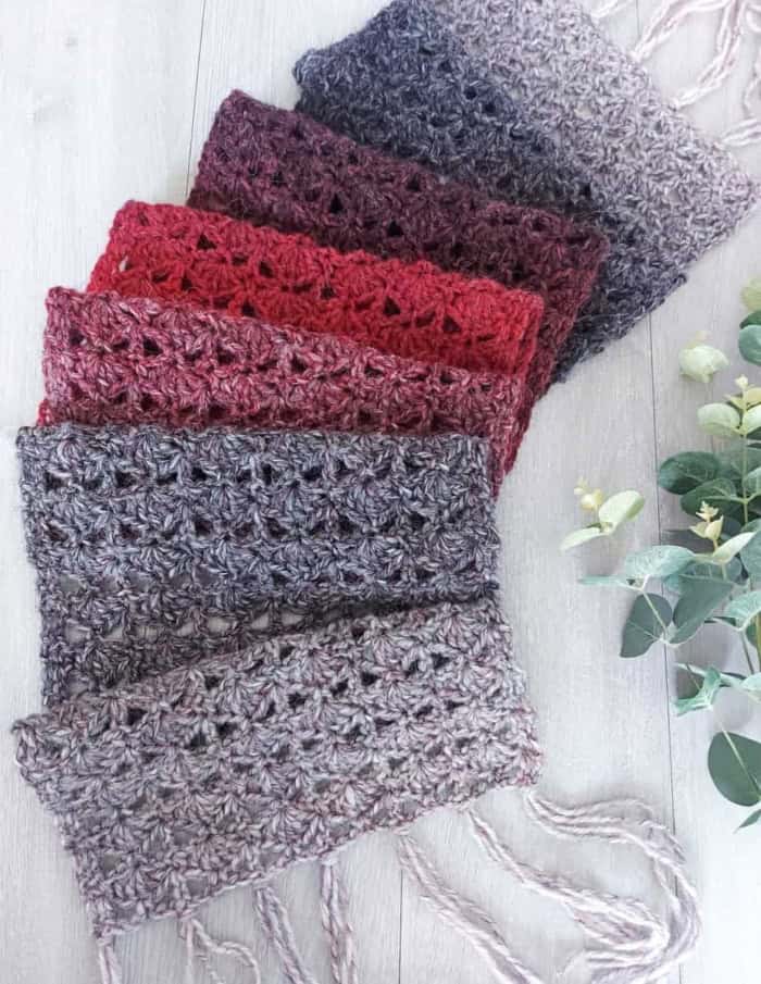 Easy Crochet Lacy Shell Scarf Pattern (Free) - Annie Design Crochet