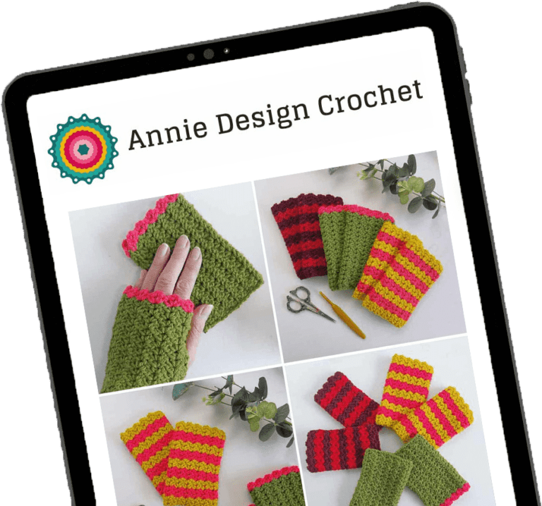 Easy Boho Crochet Shawl Free Pattern - Ruby Glimmer - Annie Design Crochet