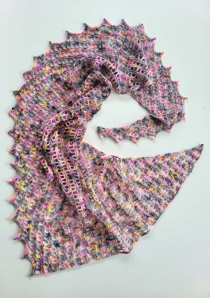 Easy Asymmetrical Crochet Lace Shawl: Free Pattern - Annie Design Crochet