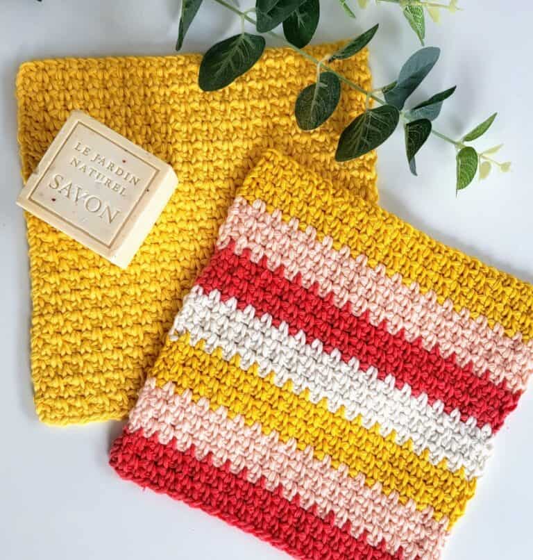 Free Easy Crochet Washcloth Pattern for Beginners - Annie Design Crochet