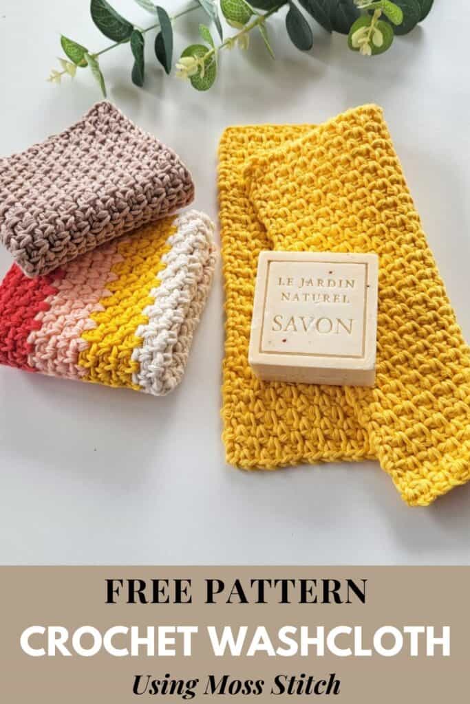 Free Easy Crochet Washcloth Pattern for Beginners - Annie Design Crochet