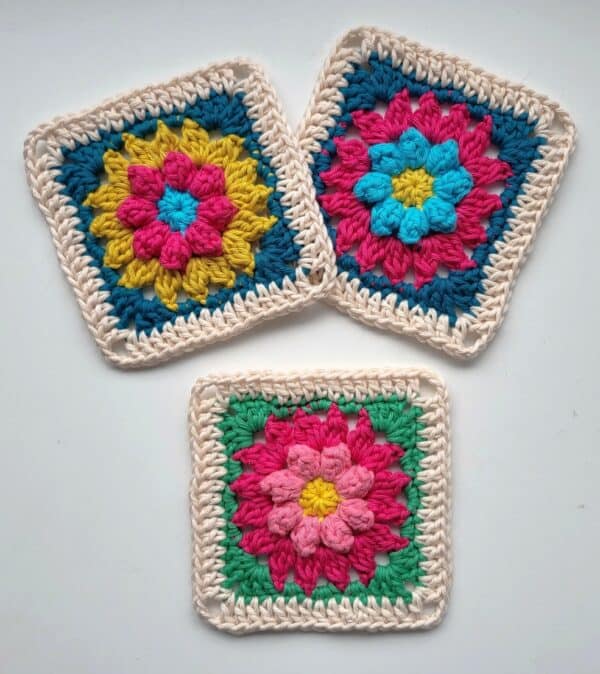 How to Crochet a Flower Granny Square: Free Pattern - Annie Design Crochet