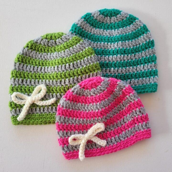 16 Free Crochet Baby Hat Patterns for Newborns to Toddlers - Annie ...
