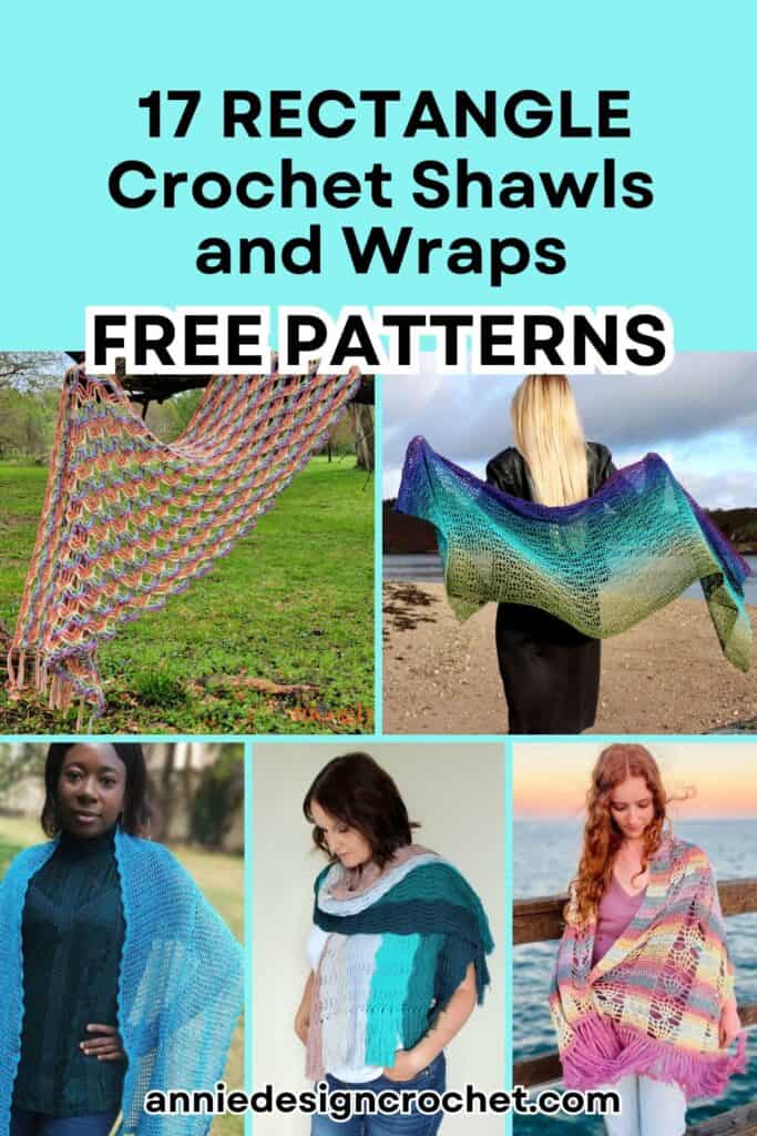 17 Free Easy Rectangle Shawl Crochet Patterns - Annie Design Crochet