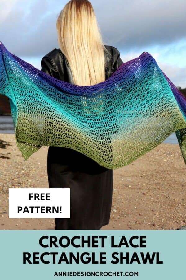 Inishfree Shawl: Free Crochet Lace Rectangle Shawl Pattern - Annie ...
