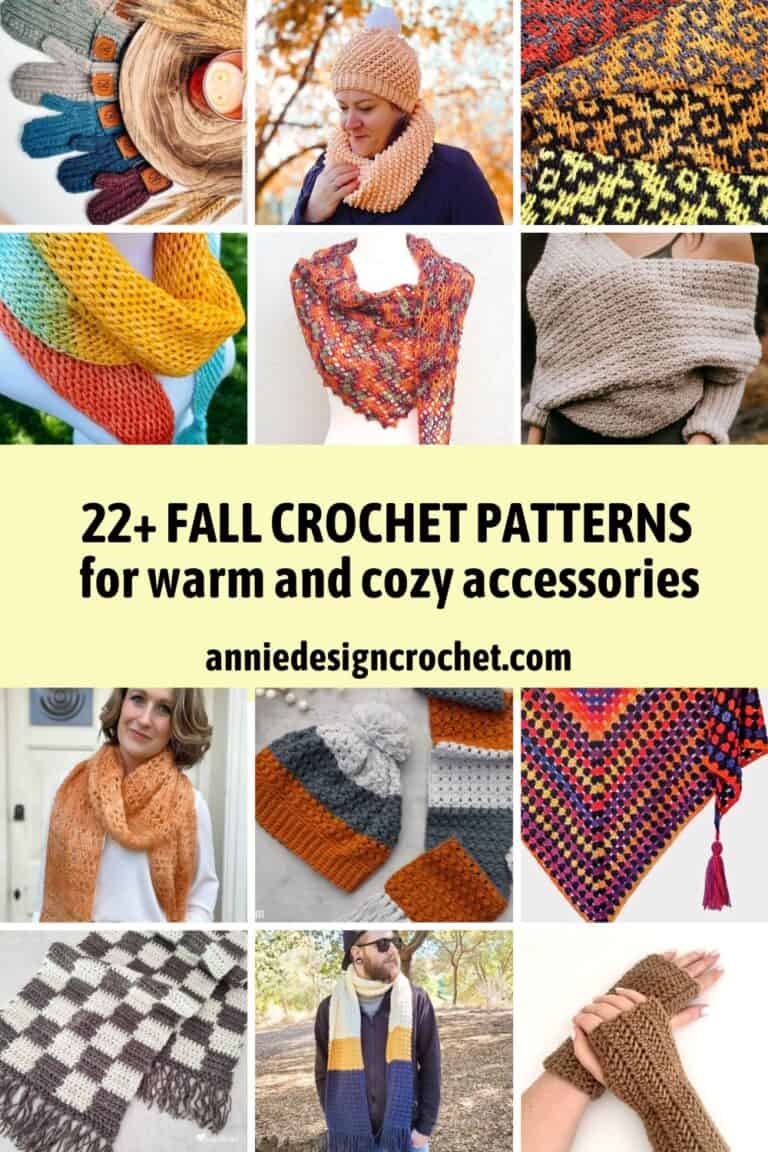 22+ Warm and Cozy Fall Crochet Patterns for Accessories - Annie Design ...