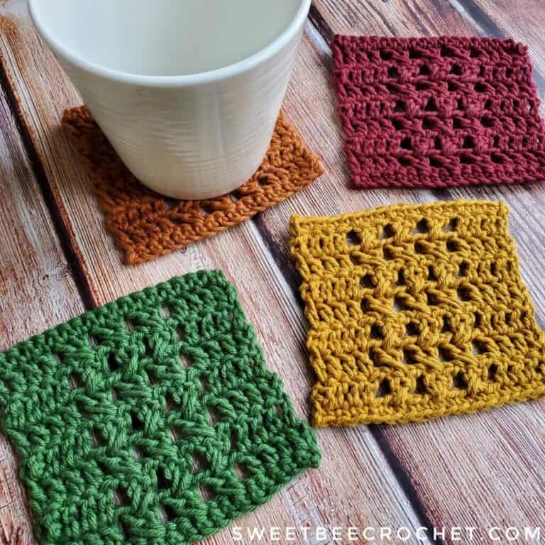 Best Free Simple Crochet Coaster Patterns to Crochet - Annie Design Crochet