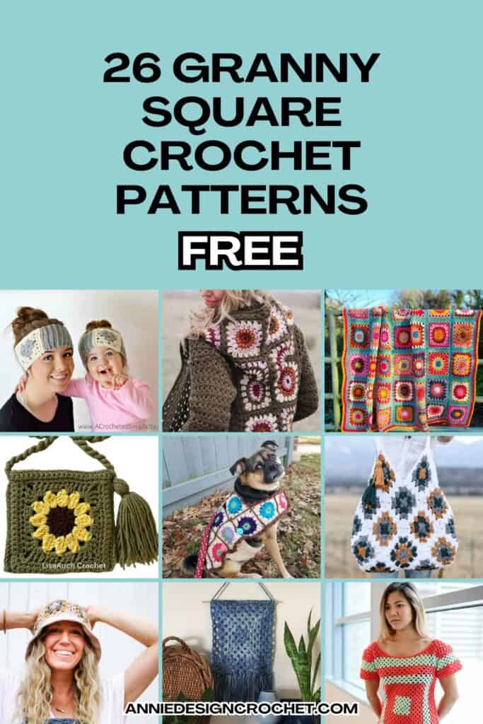 26 Unique Ideas For Granny Squares (Free Patterns) - Annie Design Crochet