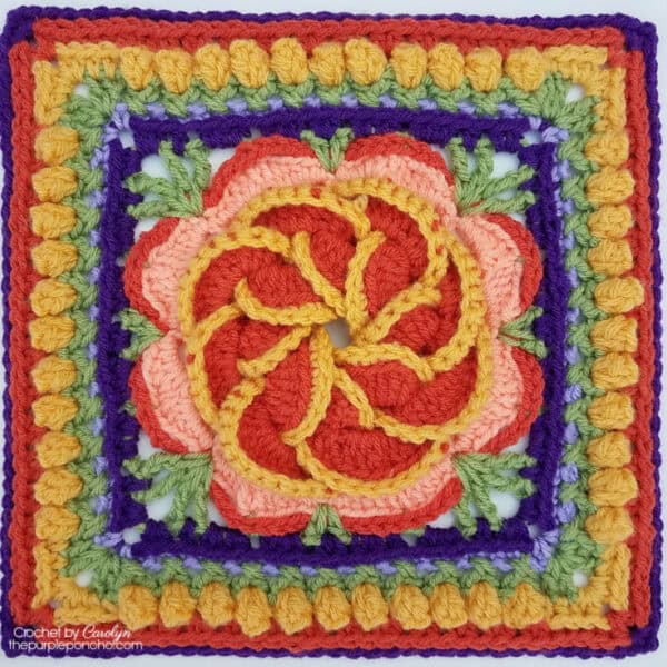 A Garden of 27+ Flower Granny Square Crochet Patterns - Annie Design ...