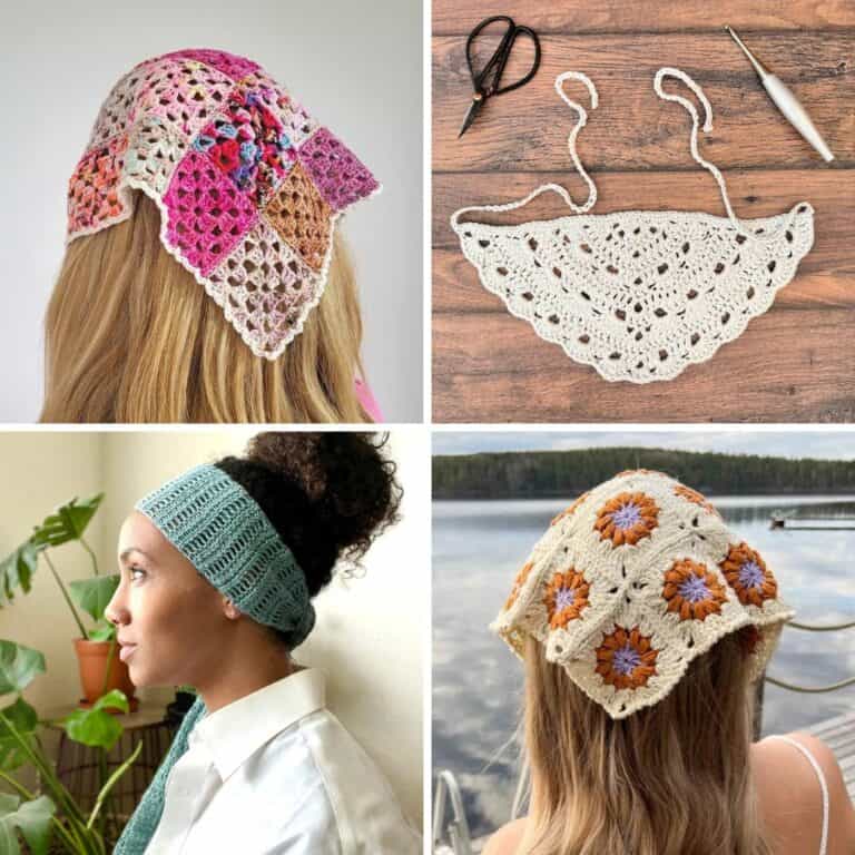 19 Free Crochet Bandana Patterns for Stylish Warm-Weather Comfort ...