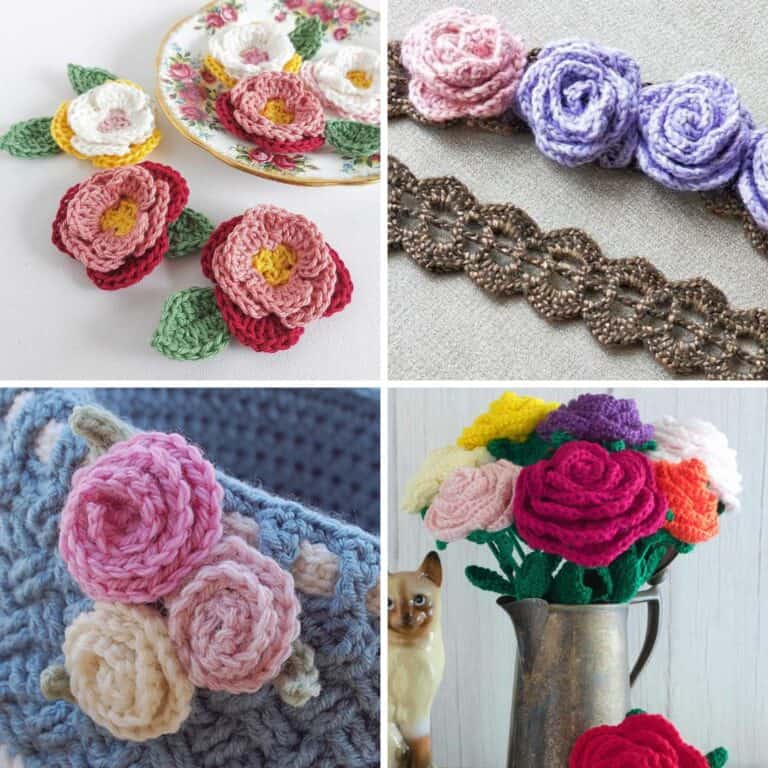 16 Exquisite Free Crochet Rose Patterns + Inspiring Project Ideas ...