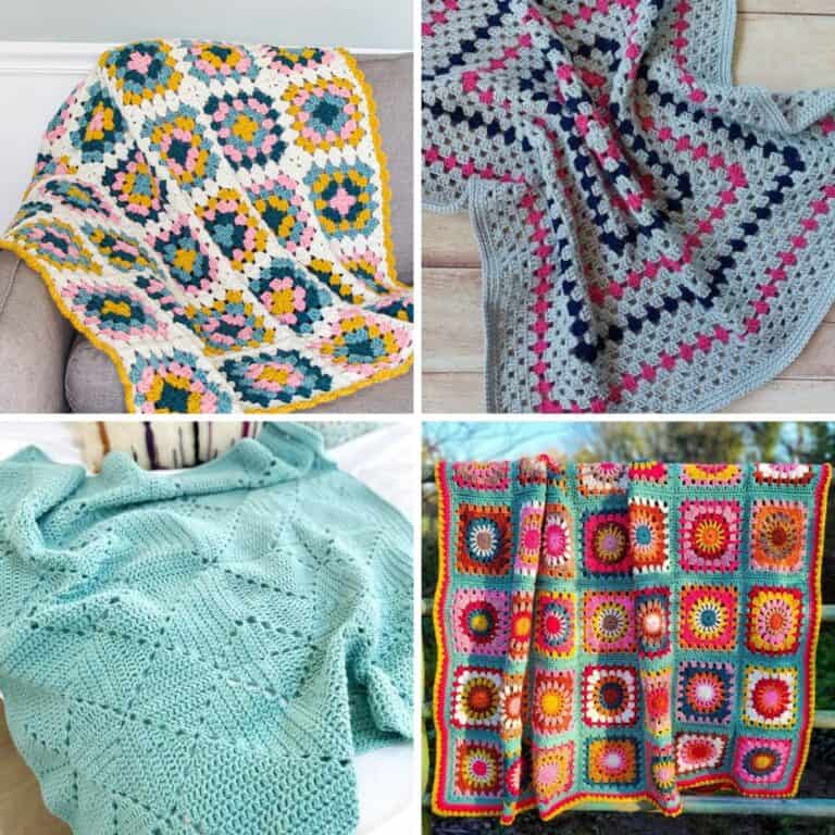 Granny Square Crochet Blankets - 16 Stunning Free Patterns - Annie ...