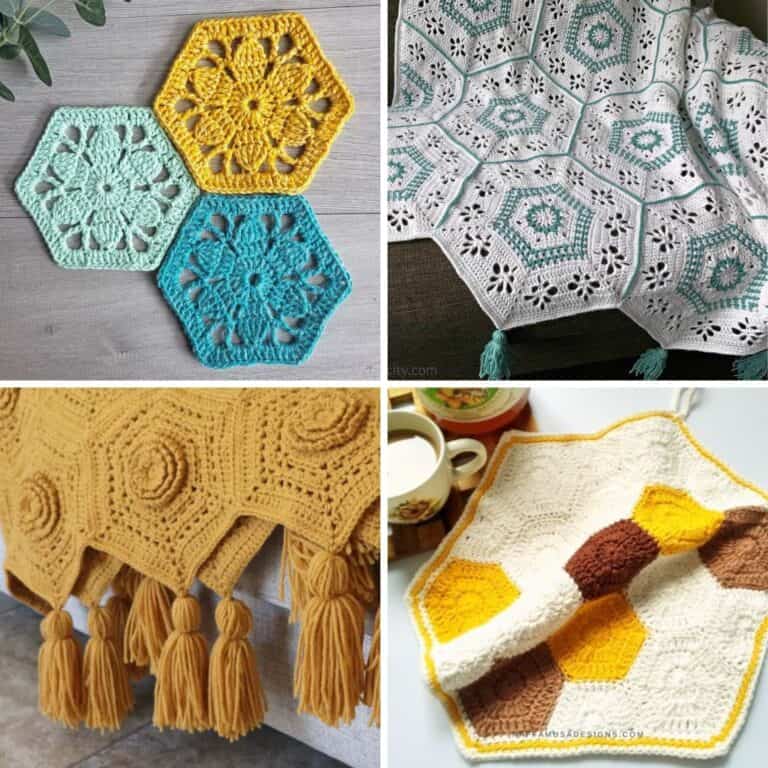 19 Amazing Free Crochet Hexagon Patterns and Project Ideas - Annie ...
