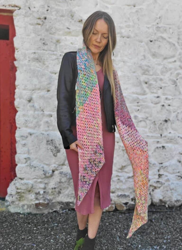 Whisper Scarf, a Free Light Scarf Crochet Pattern with Airy Stitches ...
